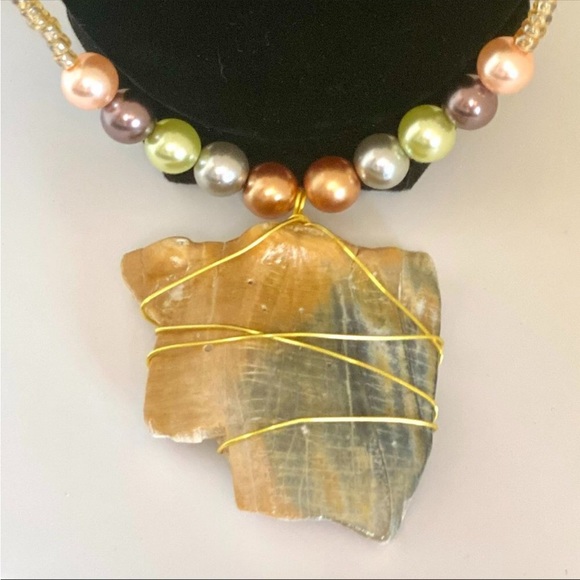 Hand Crafted | Jewelry | Florida Conch Shell Shard Piece Wire Wrap ...